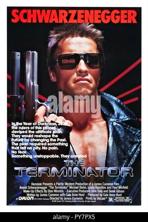 The Terminator Year 1984 Director James Cameron Michael Biehn Stock ...
