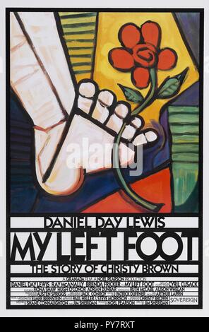 MY LEFT FOOT -1989 POSTER Stock Photo - Alamy