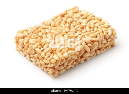 bar with puffed rice isolated on white background Stock Photo - Alamy