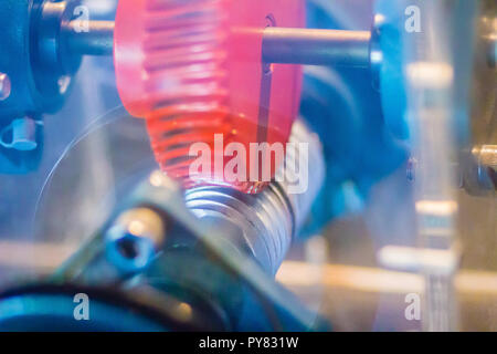 Worm-gear / A worm drive is a gear arrangement in which a worm meshes ...