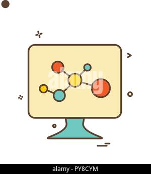 lcd screen molecules icon vector Stock Vector Image & Art - Alamy