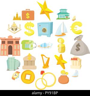 Aplenty icons set, cartoon style Stock Vector Image & Art - Alamy