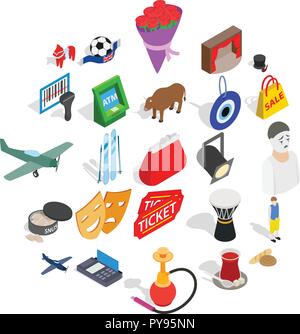 Bound icons set, isometric style Stock Vector Image & Art - Alamy