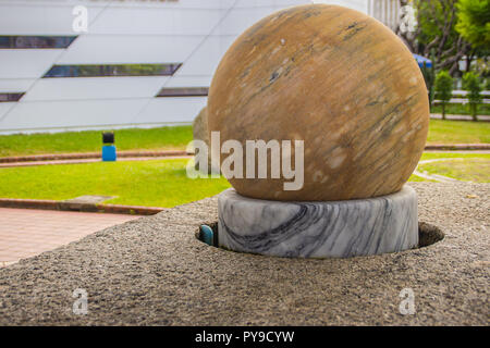 Floating Granite sphere as Fountain Stock Photo - Alamy