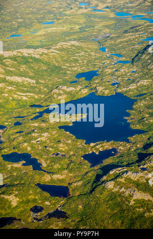 Aerial view of Katmai National Park wilderness from sea plane Stock ...