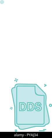 DDS file type icon design vector Stock Vector Image & Art - Alamy