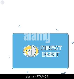 direct debit vector icon isolated on transparent background, direct ...