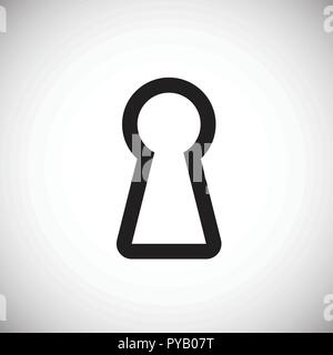 Keylock vector icon isolated on transparent background, Keylock ...