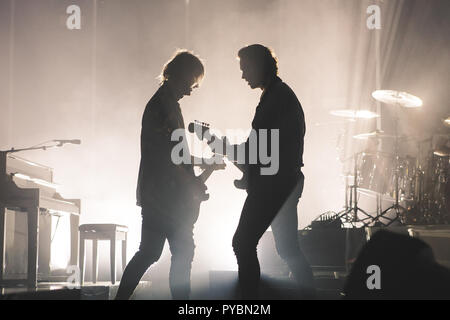 Manchester, UK. 26 October 2018. Luke Hemming, Michael Clifford, Callum ...