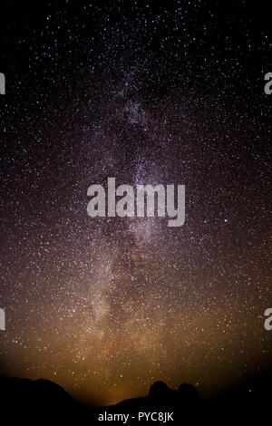 The Milky Way galaxy core and dark night sky with stars Stock Photo - Alamy