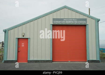 Bilingual welsh and english sign for fire and emergency assembly point ...