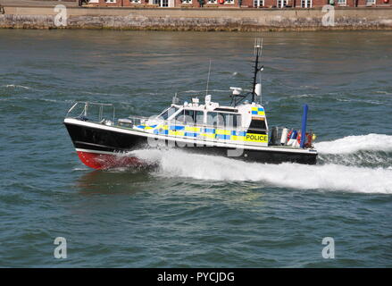 The MoD police launch Loyalty operating from Portsmouth, UK, September ...