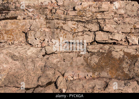 detail of erosion of geological structures inside of zachelmie quarry ...