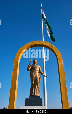Tajikistan, Central Asia, Douchanbe, Ismail Samani Monument on Dousti ...