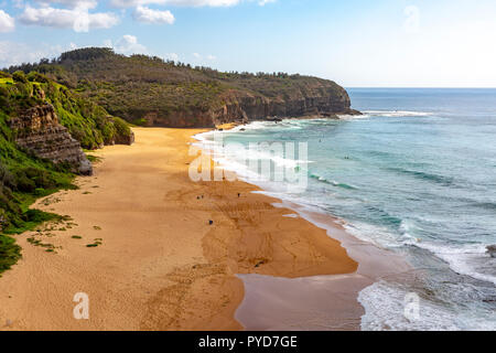 Turimetta beach and coastline in Warriewood on Sydney northern beaches ...