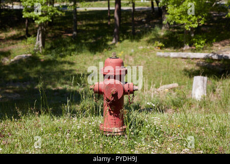 Fire hydrant in the campground at Cheaha State Park, Alabama Stock ...