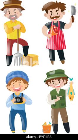 People doing different jobs illustration Stock Vector Image & Art - Alamy