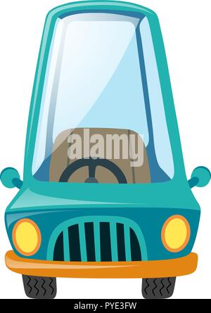 One blue car on white background Stock Vector Image & Art - Alamy