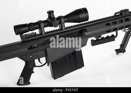 The M107 semi-automatic long range sniper rifle is capable of ...