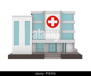 Hospital Building Isolated Stock Photo - Alamy