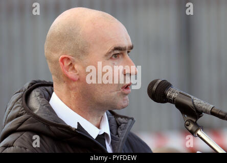 IRA killer Sean Kelly speaks during a controversial commemoration at ...
