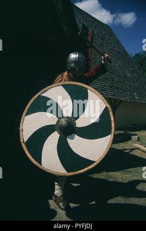 Anglo Saxon Warrior (Reenactor Stock Photo - Alamy