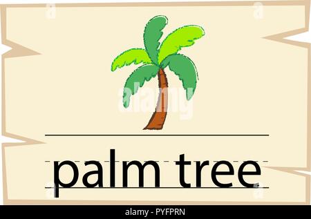 Flashcard for word tree illustration Stock Vector Image & Art - Alamy
