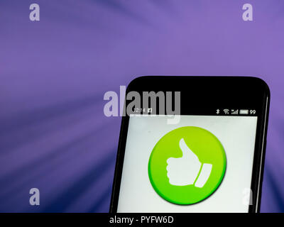 like symbol logo seen displayed on smart phone Stock Photo - Alamy