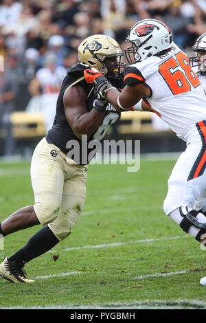 Overtime. 27th Oct, 2018. Colorado's Chris Mulumba tries to get by ...
