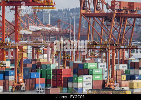 Vanterm Container terminal Port of Vancouver, British Columbia Stock ...