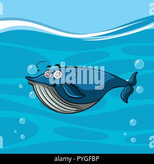Whale with dizzy face illustration Stock Vector Image & Art - Alamy