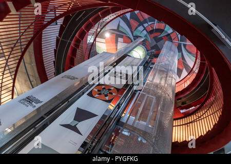 The Ulm Public Library, designed by the architect Gottfried Böhm, Baden ...