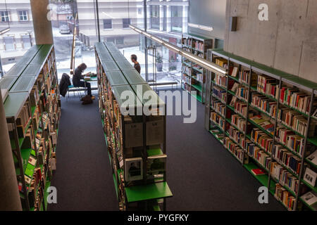 The Ulm Public Library, designed by the architect Gottfried Böhm, Baden ...