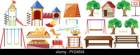 Different types of play stations illustration Stock Vector Image & Art ...