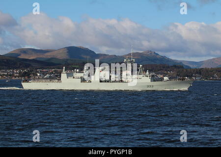 The Royal Canadian Navy Halifax-class frigate HMCS Ottawa arrives at ...