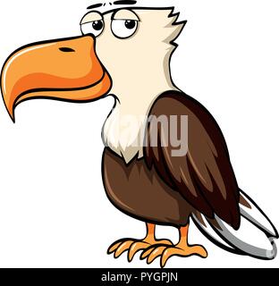 Eagle with sad face illustration Stock Vector Image & Art - Alamy