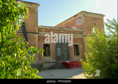 Algorfa church being restored Stock Photo - Alamy