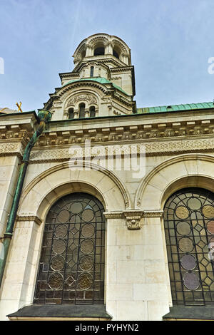 SOFIA, BULGARIA - JANUARY 31, 2016: Amazing view of Cathedral Saint ...