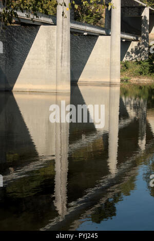 Large bridge over James River on Blue Ridge Parkway, Virginia, with ...