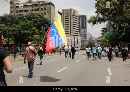 Caracas Venezuela June 27, 2017. Protestors against dictatorship ...