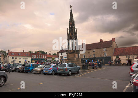 Statue of William Duncombe in Helmsley,a market town in Yorkshire,UK ...