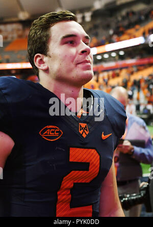 Syracuse, NY, USA. 27th Oct, 2018. Syracuse wide receiver Sean Riley ...
