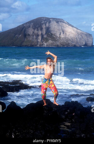HONOLULU, HI - NOVEMBER 23: (EXCLUSIVE) Model/actor David Roman poses ...
