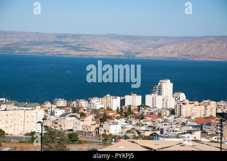 Tiberias and the Sea of Galilee (Tiberia Stock Photo - Alamy