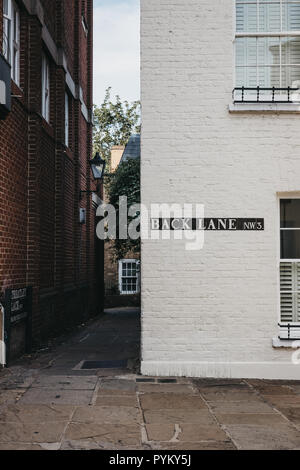 Back Lane, Hampstead, London Borough of Camden, Greater London, England ...