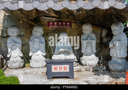 Statue of Buddha for Academic Achievement of Haedong Yonggungsa temple ...