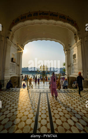 One of the four entrance gates to the Harmandir Sahib, the Golden ...