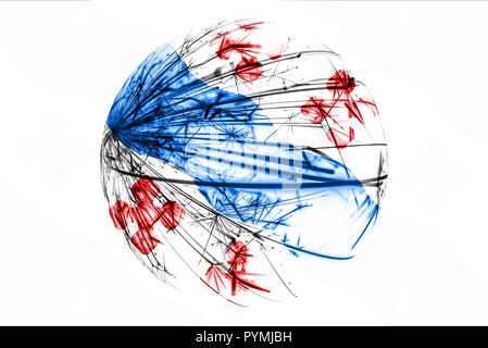 Abstract Maryland sparkling flag. American Christmas ball holiday ...