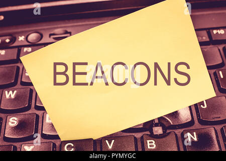 Handwriting text writing Beacons. Concept meaning Fire or light in high ...