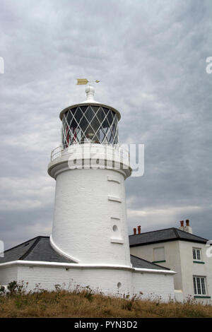 Chapel Point Lighthouse, Caldey Island, Tenby, Pembrokeshire, Wales, UK ...